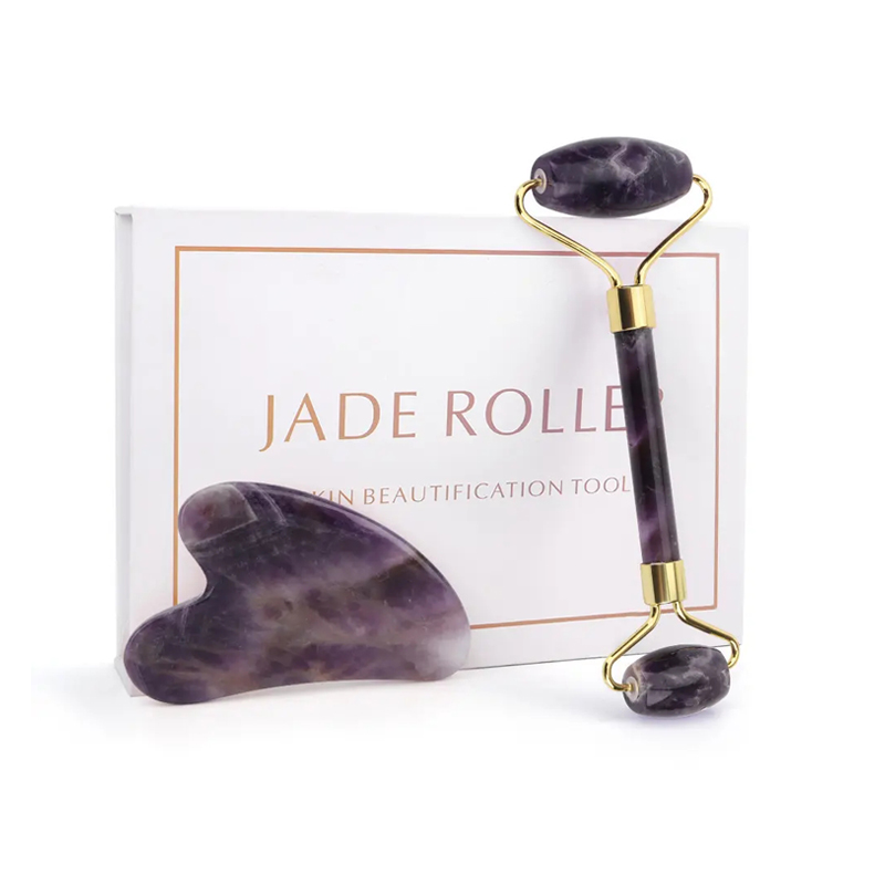 Professional Genuine Face Roller Guasha Set for Anti-Aging & Lymphatic ...