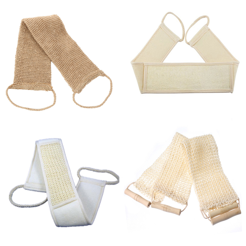 Natural Sisal Back Scrubbers Exfoliating Reusable Sisal Bath Scrubber ...
