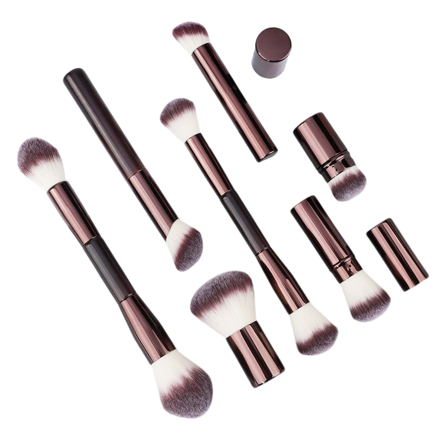 OEM Dual-Ended Makeup Brushes High-Quality 2-in-1 Cosmetic Brushes ...